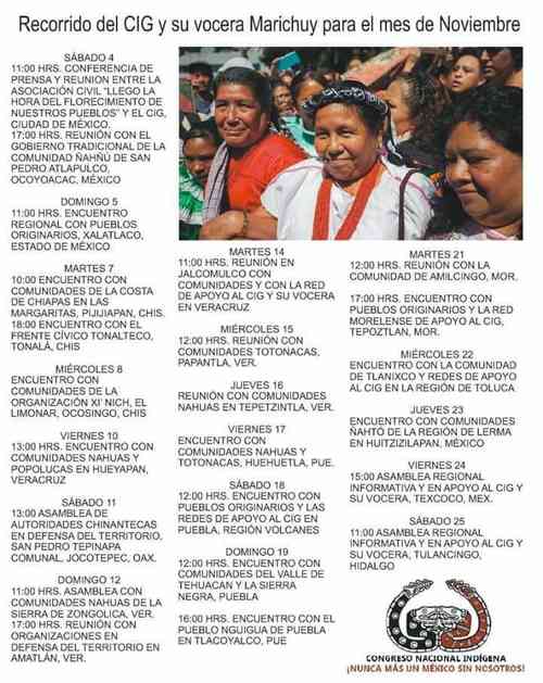 “Marichuy”, aspirante indígena a la Presidencia de México, visitará ...