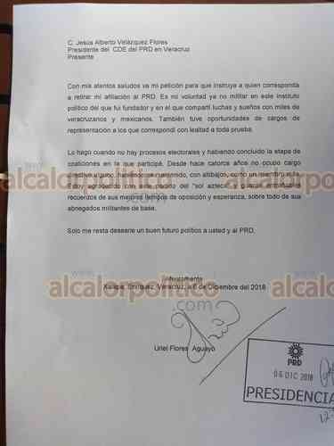 Uriel Flores se va del PRD, ya no está motivado; le desea lo mejor al ...