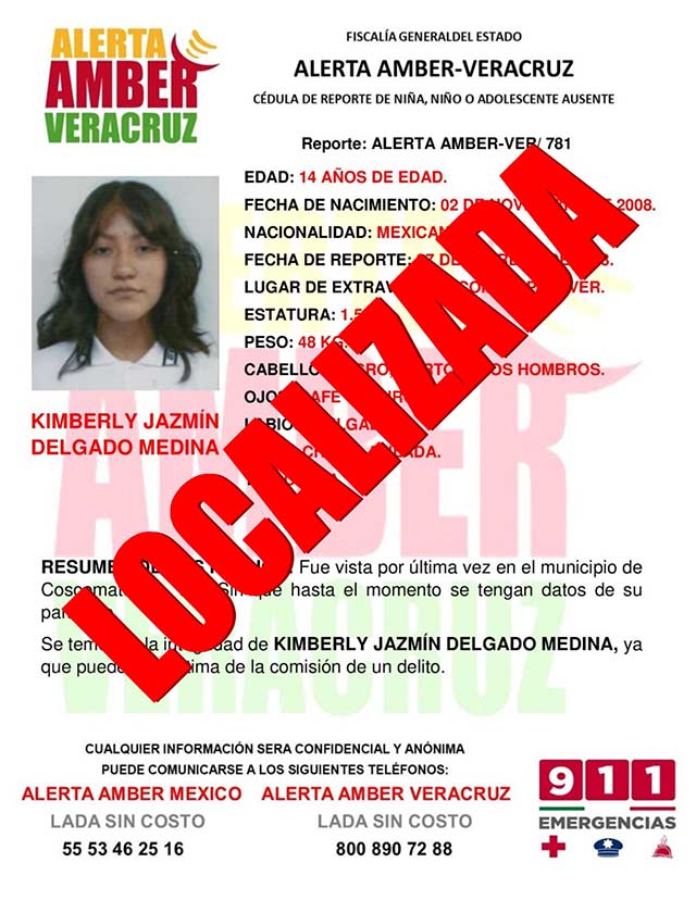 Alerta Amber Veracruz - Al Calor Político
