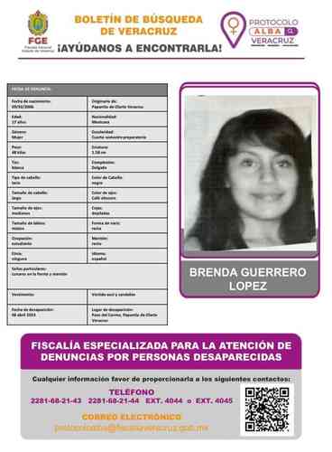 Reportan desaparición de la joven Brenda Guerrero, en Papantla - Al ...