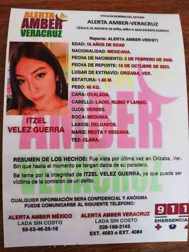 Madre pide ayuda para localizar a su hija Itzel Vélez - Al Calor Político