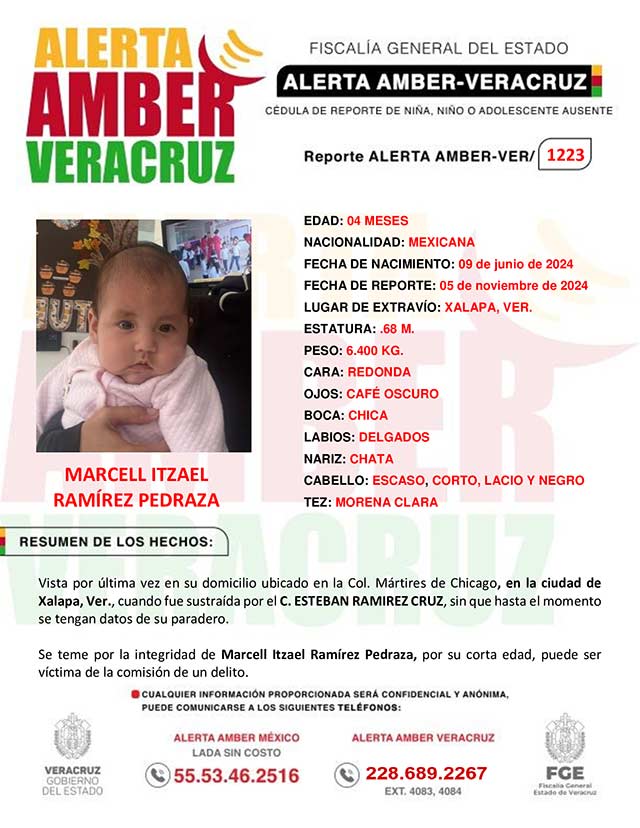 Alerta Amber Marcell Itzael Ramirez Pedraza - Al Calor Político