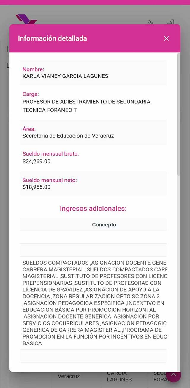 Ahora resulta que Lady CEJUM también tiene plaza en la Secretaría de ...