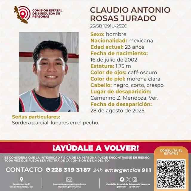 Piden apoyo para localizar a Claudio Antonio, desaparecido en Mendoza - Al Calor Político