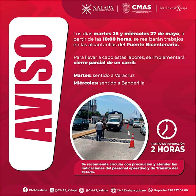 Aviso CMAS - Al Calor Político